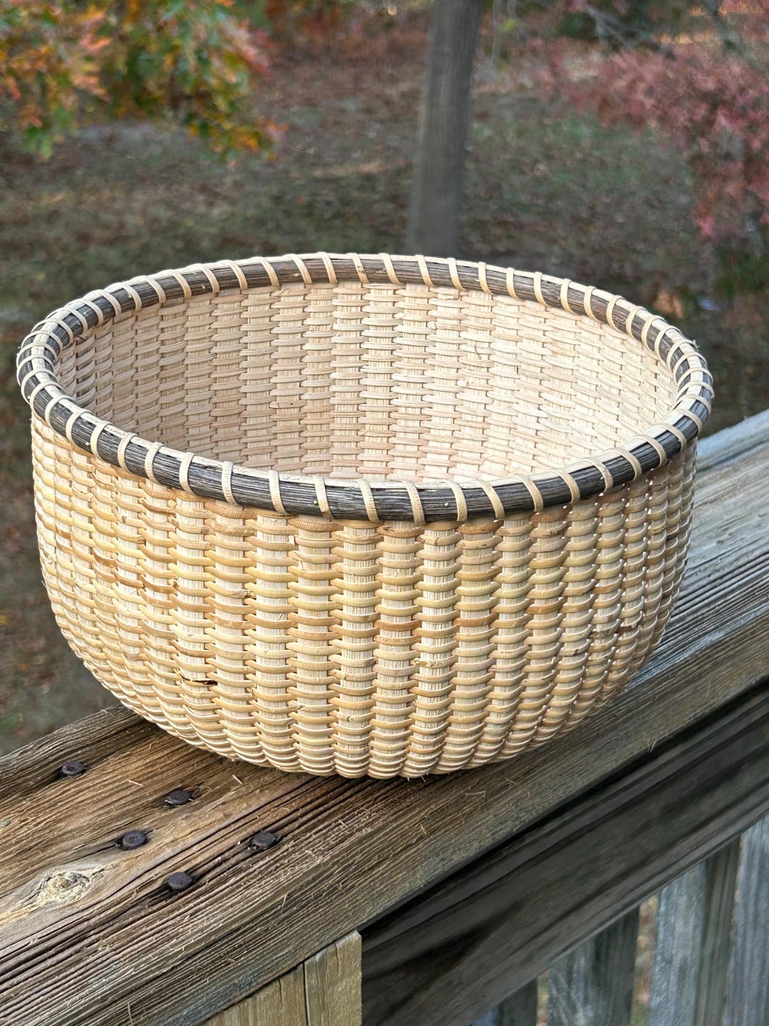 Nantucket Basket 10 Inch Round. - Etsy