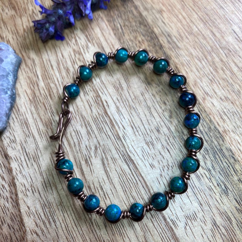 Chrysocolla & Bronze - Etsy UK