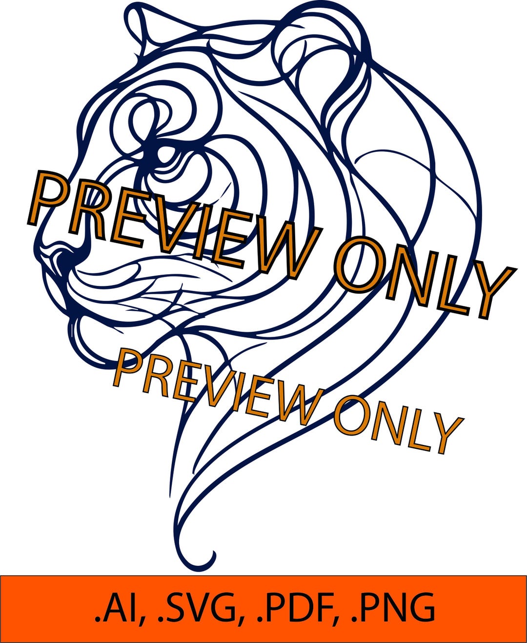 Minimalist Tiger Line Art Vector – AI, SVG, PNG Digital Download - Etsy