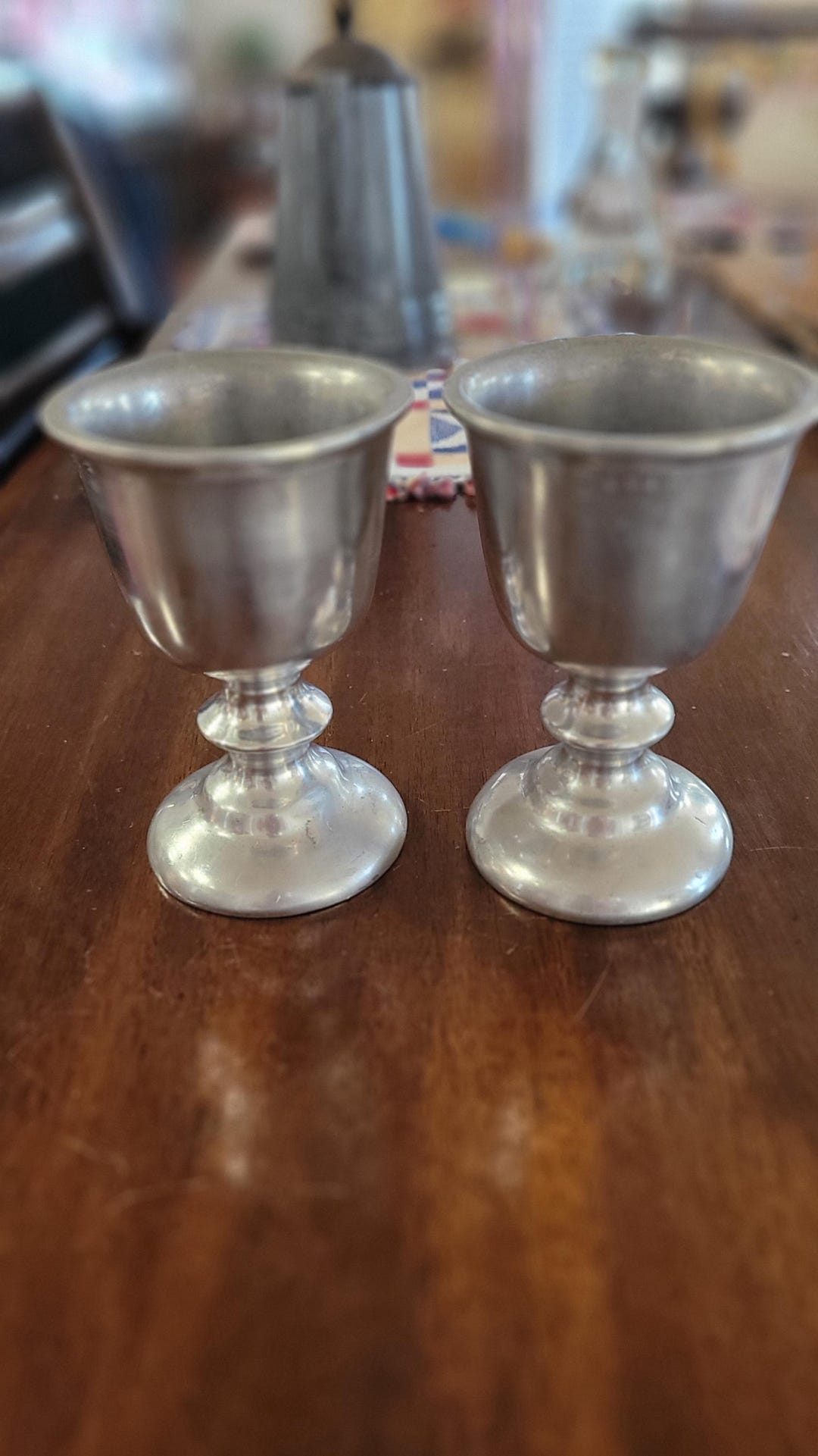 Vintage Pewter Goblets - Etsy