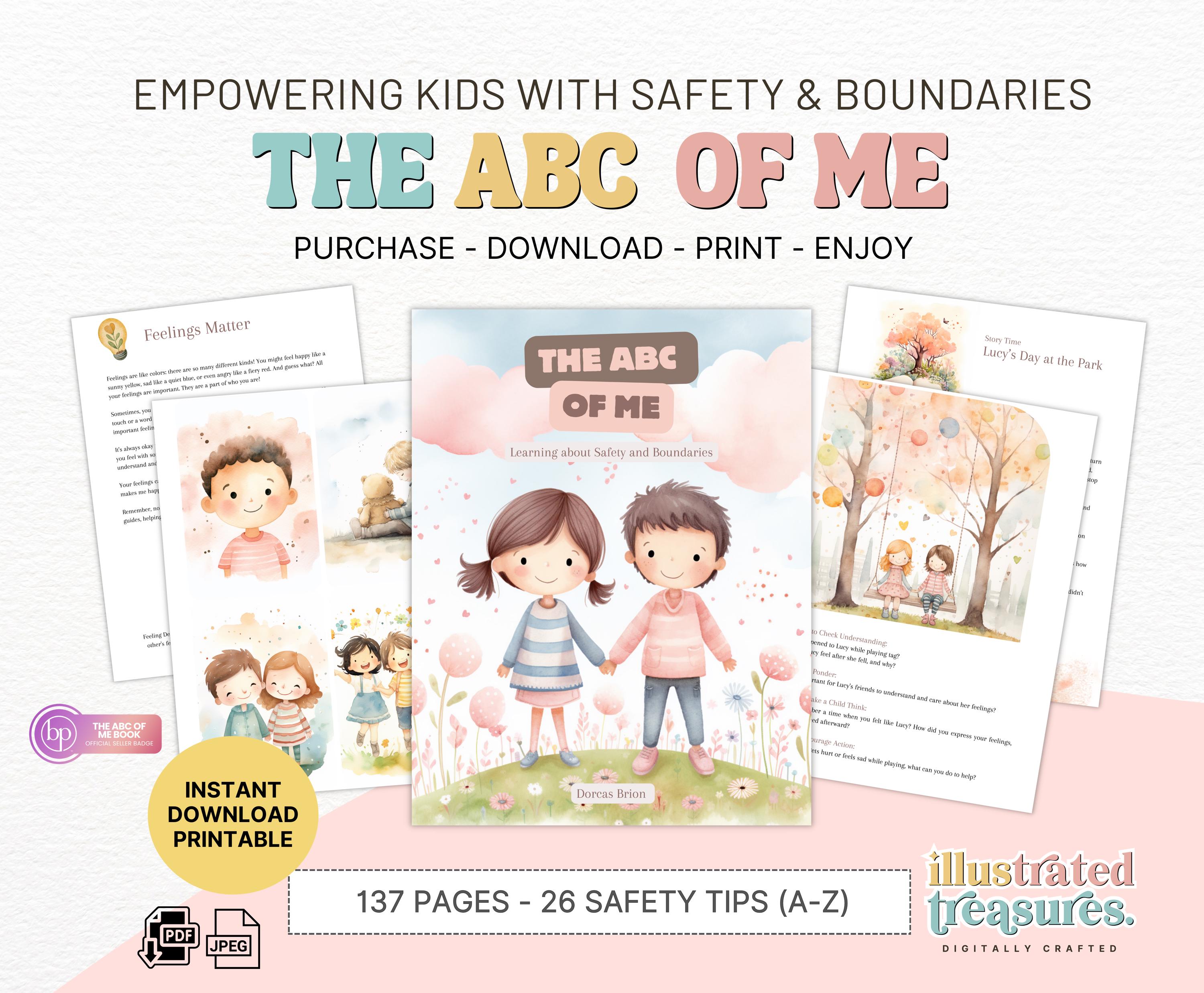 The ABC of Me: Printable Kids' Book on Safety & Boundaries, Kid's ...