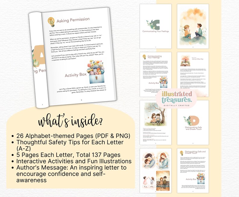 The ABC of Me: Printable Kids' Book on Safety & Boundaries, Kid's ...