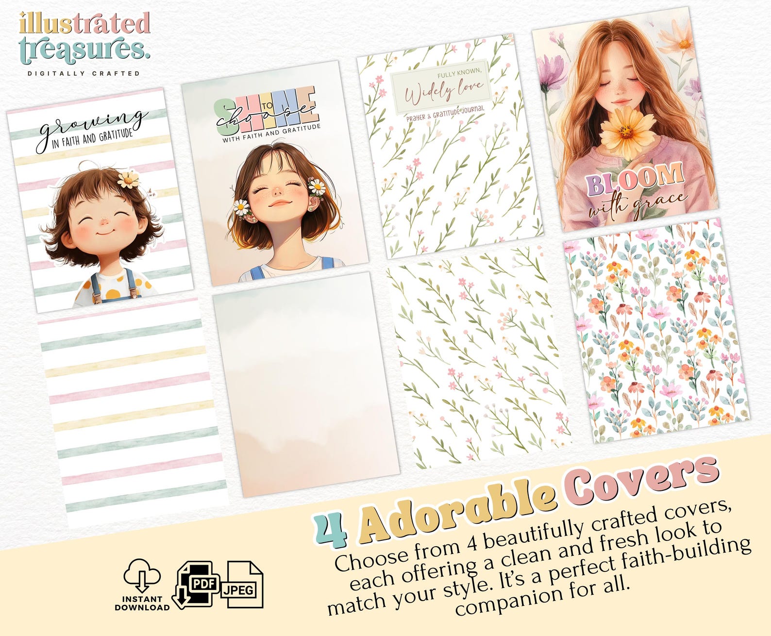 Prayer & Gratitude Journal for Kids/teens, Printable Journal, Digital ...