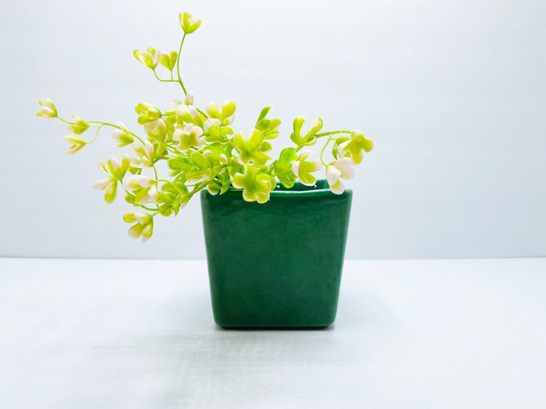 Vintage Green Square Haeger Pottery Planter, Collectable Ceramic ...