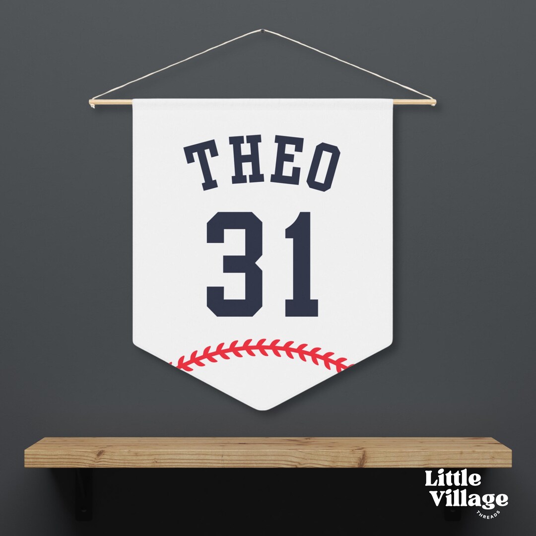Custom Kids Baseball Sign Personalized Boy Wall Art Nursery Name Banner ...