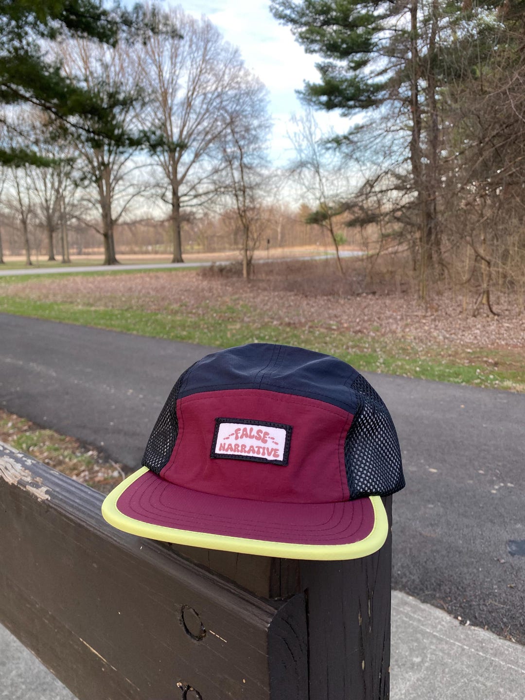 Red & Black Nylon W/mesh Camper Hats - Etsy