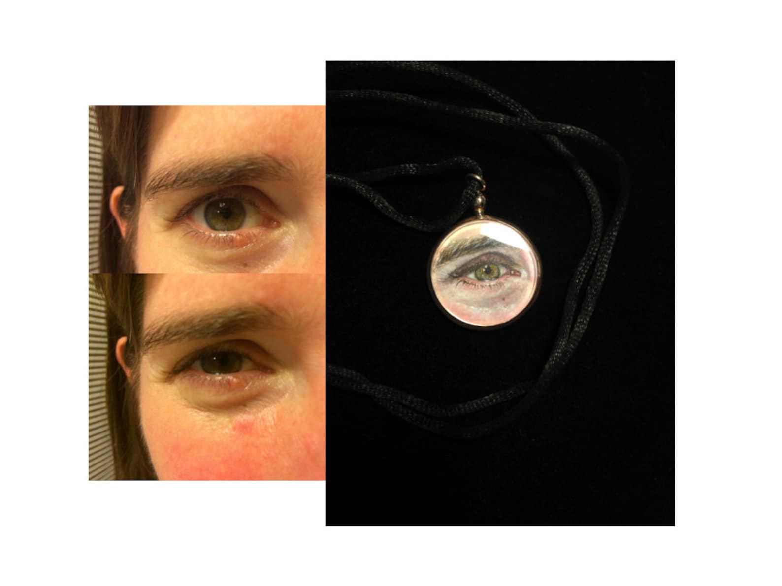 Custom Lover's Eye Miniature Painting 18th 19th C. Century Without ...