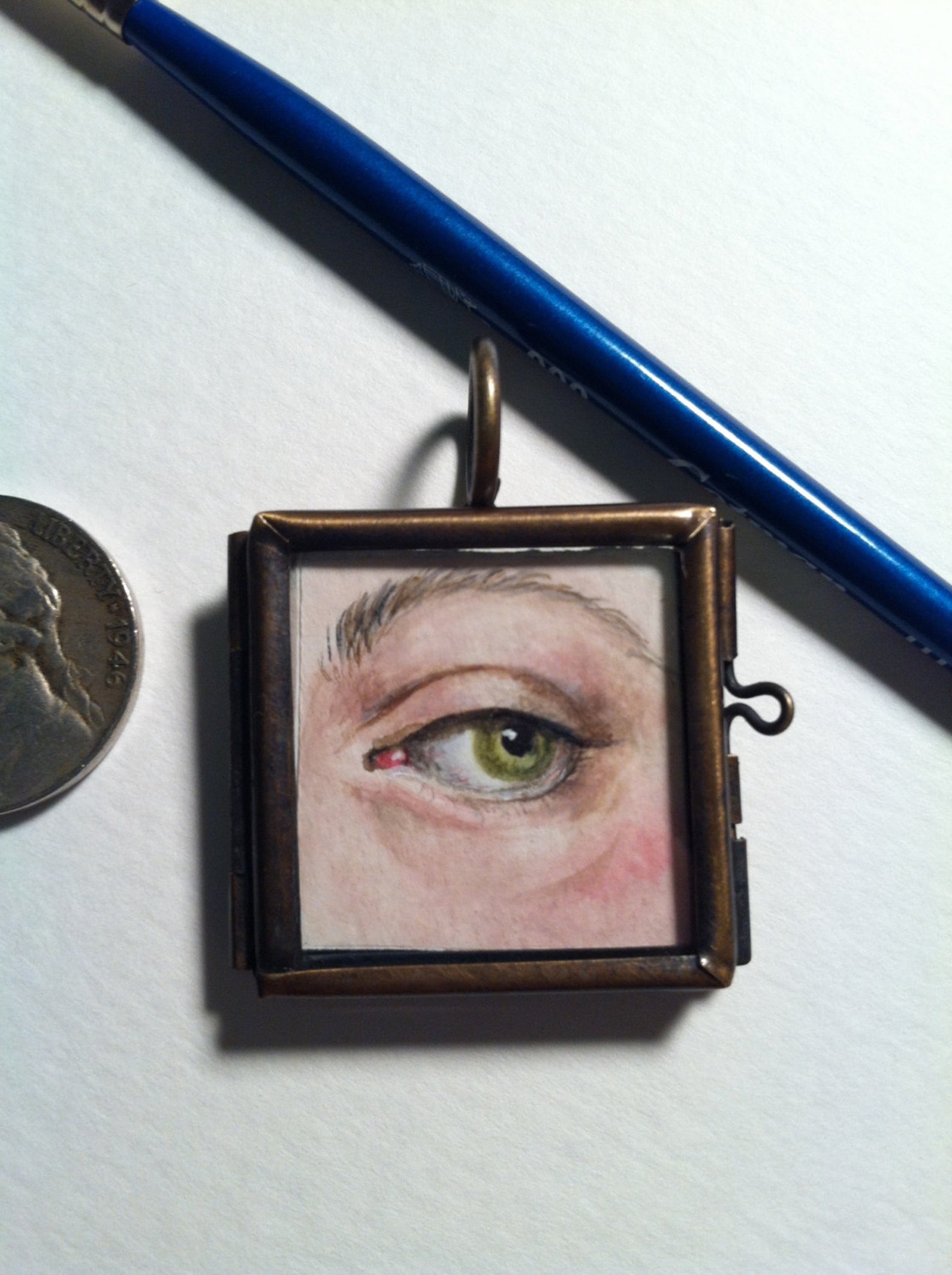 Lover's Eye Miniature Painting 18th 19th C. Century - Etsy