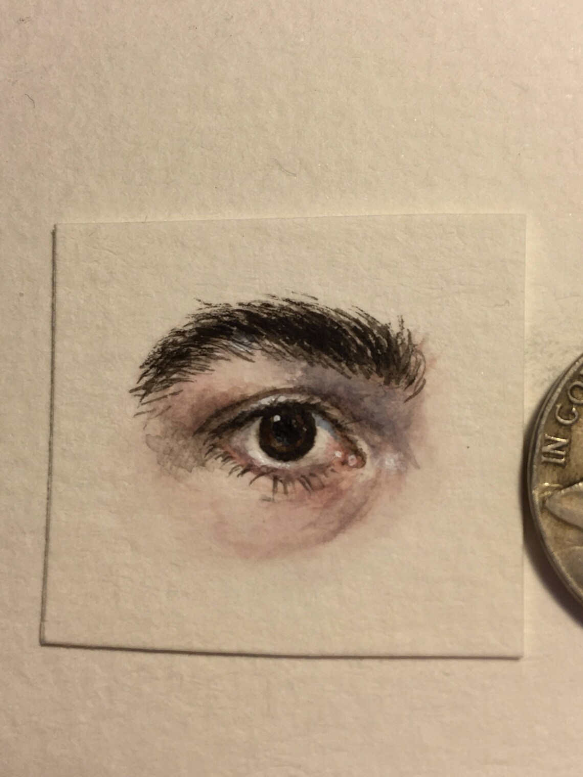 Custom Lover's Eye Miniature Painting 18th 19th C. Century - Etsy