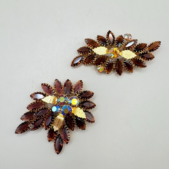 Rare Vintage Juliana Purple and Brown Aurora Borealis… - Gem