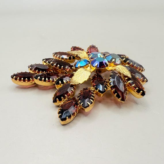 Rare Vintage Juliana Purple and Brown Aurora Borealis… - Gem