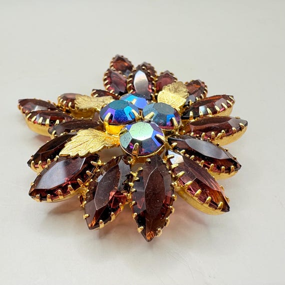 Rare Vintage Juliana Purple and Brown Aurora Borealis… - Gem