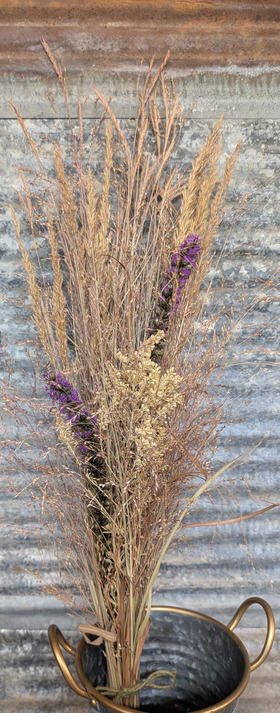 Dried Prairie Flower and Grass Bundle: Rustic Farmhouse Decor - Etsy