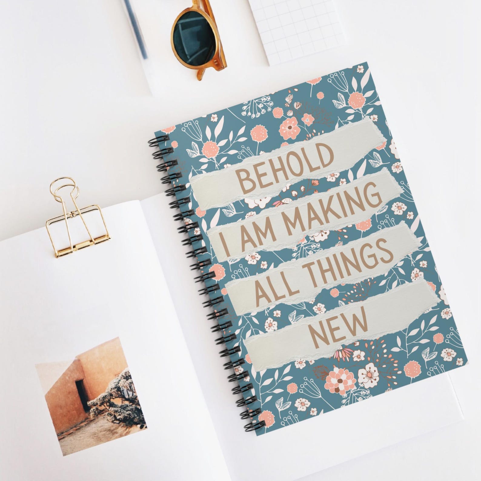 Floral Scripture Spiral Notebook: Christian Bible Study Journal - Etsy