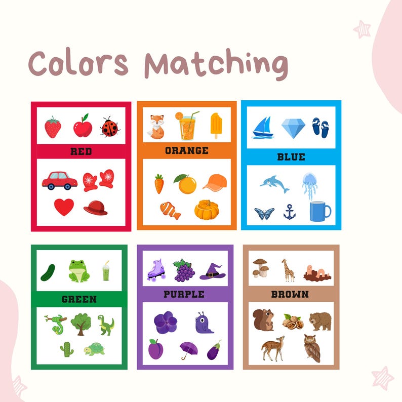 Colors Activity Bundle for Kids – Fun Printable Color Identification ...