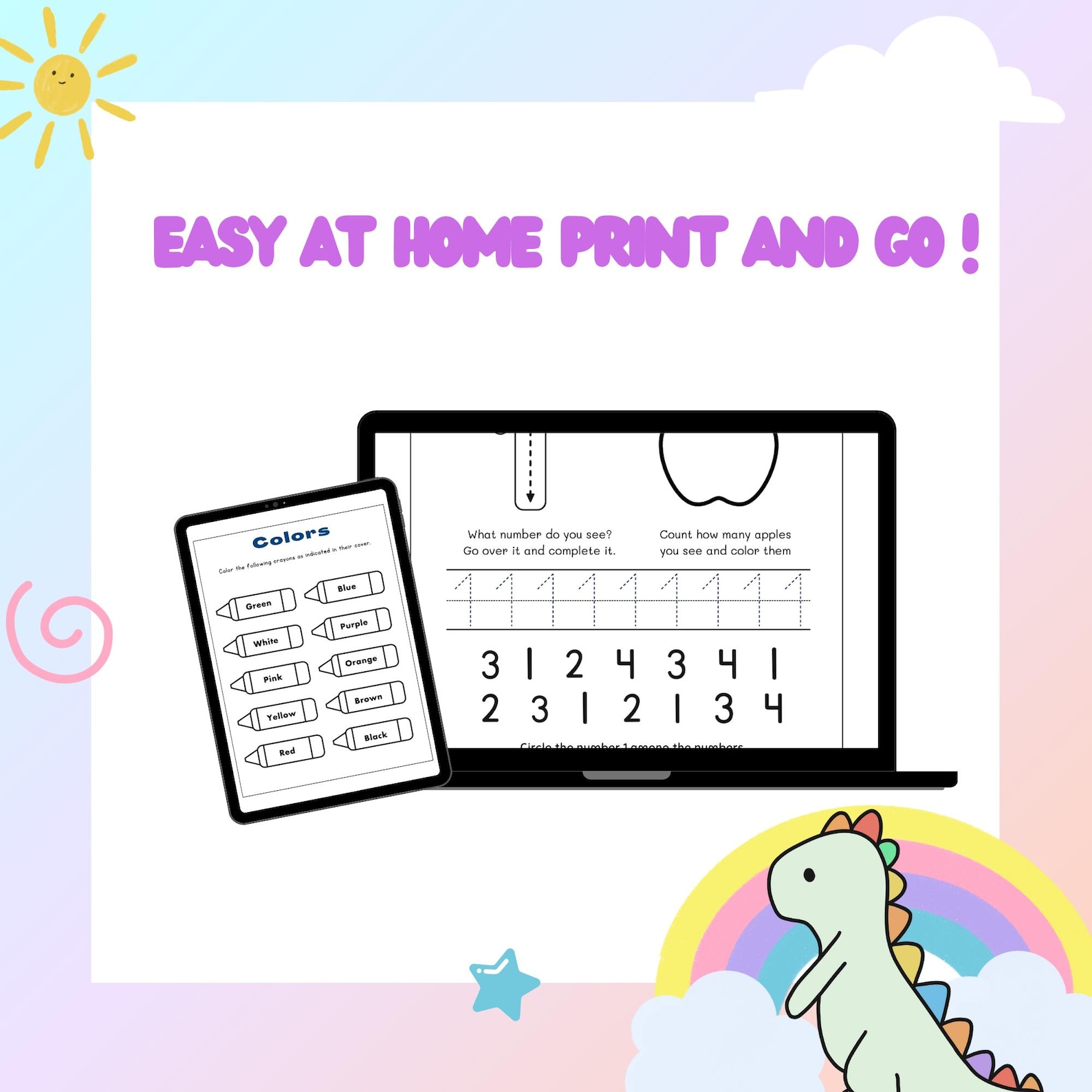 Printable Preschool Summer Learning, Preschool Worksheets, Kindergarten ...