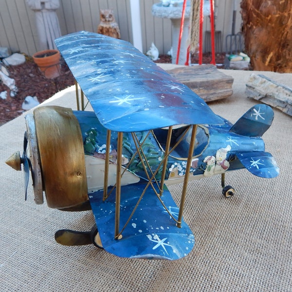 Biplane Metal Decor - Etsy