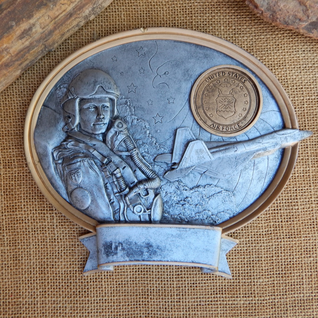 United States Air Force Plaque / Resin United States Air Force Male ...