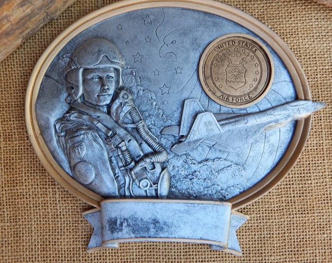 United States Air Force Plaque / Resin United States Air Force Male ...