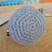 Crocheted Pouch ~ Gray Chunky Yarn Crocheted Pouch ~ Acrylic Yarn Pouch ...