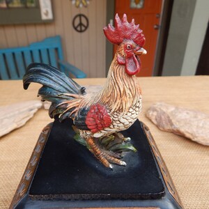 Rooster Display Box ~ Rooster Storage Box ~ Rooster Tea Box ~ Resin ...