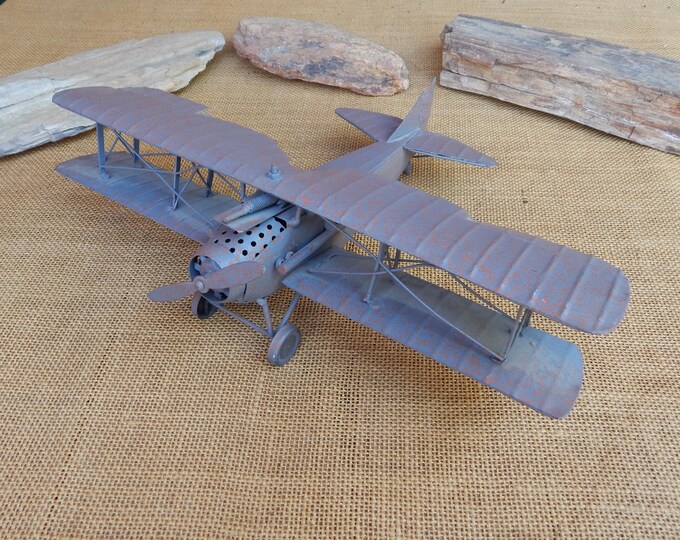 Metal Bi-plane ~ Detailed Replica Metal Bi-plane ~ Decorative Only Not ...