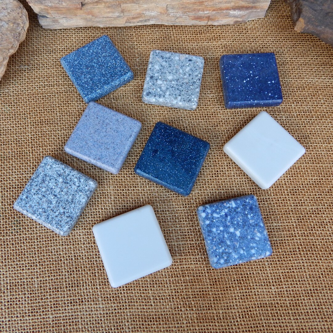 9 Small Corian Tile Samples ~ Trivet Making Supply 2" X 2" Corian Tile ...