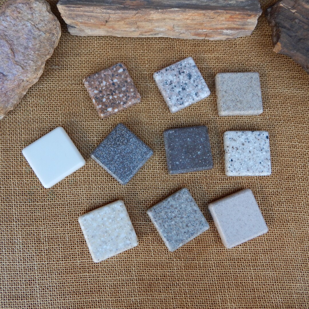 10 Small Corian Tile Samples ~ Trivet Making Supply 2" X 2" Corian Tile ...