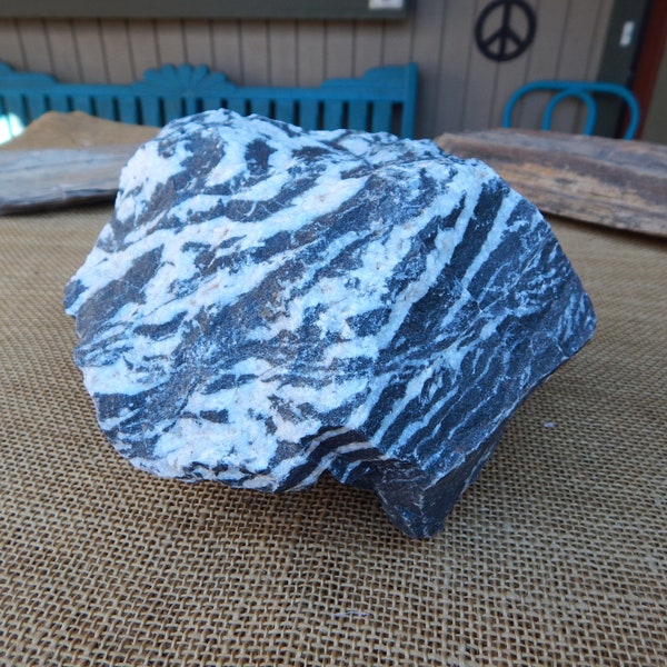 Striped Stone - Etsy