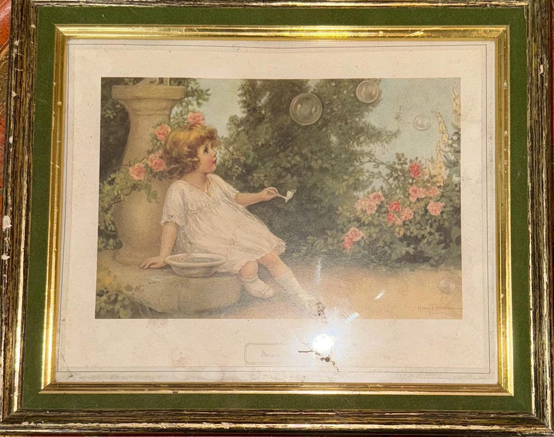 Bubbles Print by Henry F. Wireman – Professionally Matted & Framed - Etsy