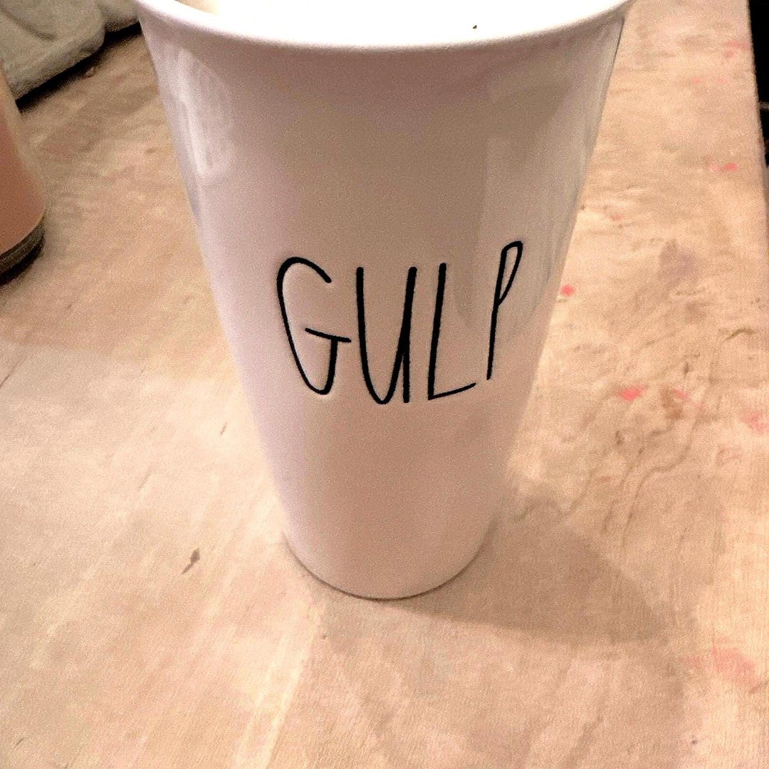 Rae Dunn Ceramic Gulp Coffee Travel Tumbler - Etsy