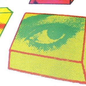 Untitled (cubes) - Screen Print - Etsy