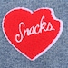 Snacks Chenille Patch - Etsy
