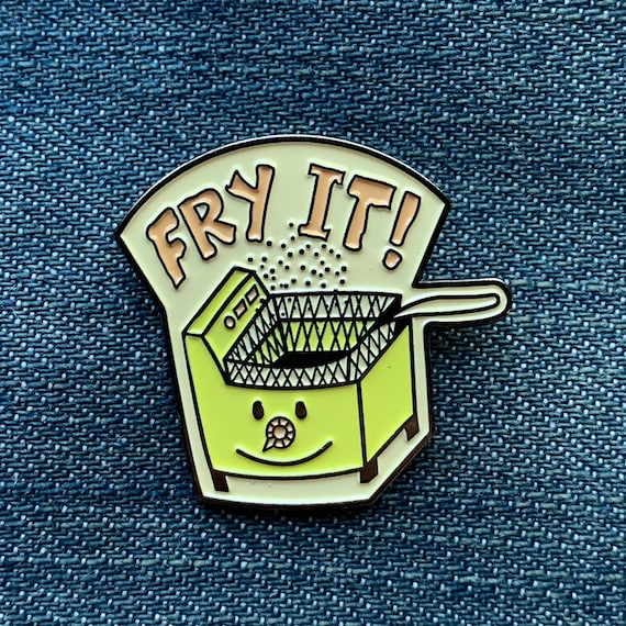 Fry It enamel pin | Etsy