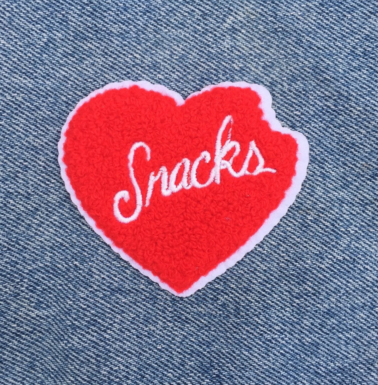 Snacks Chenille Patch - Etsy