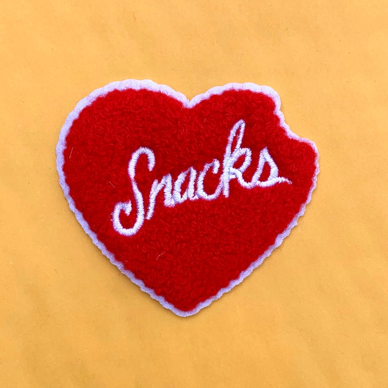 Snacks Chenille Patch - Etsy