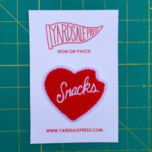Snacks Chenille Patch - Etsy