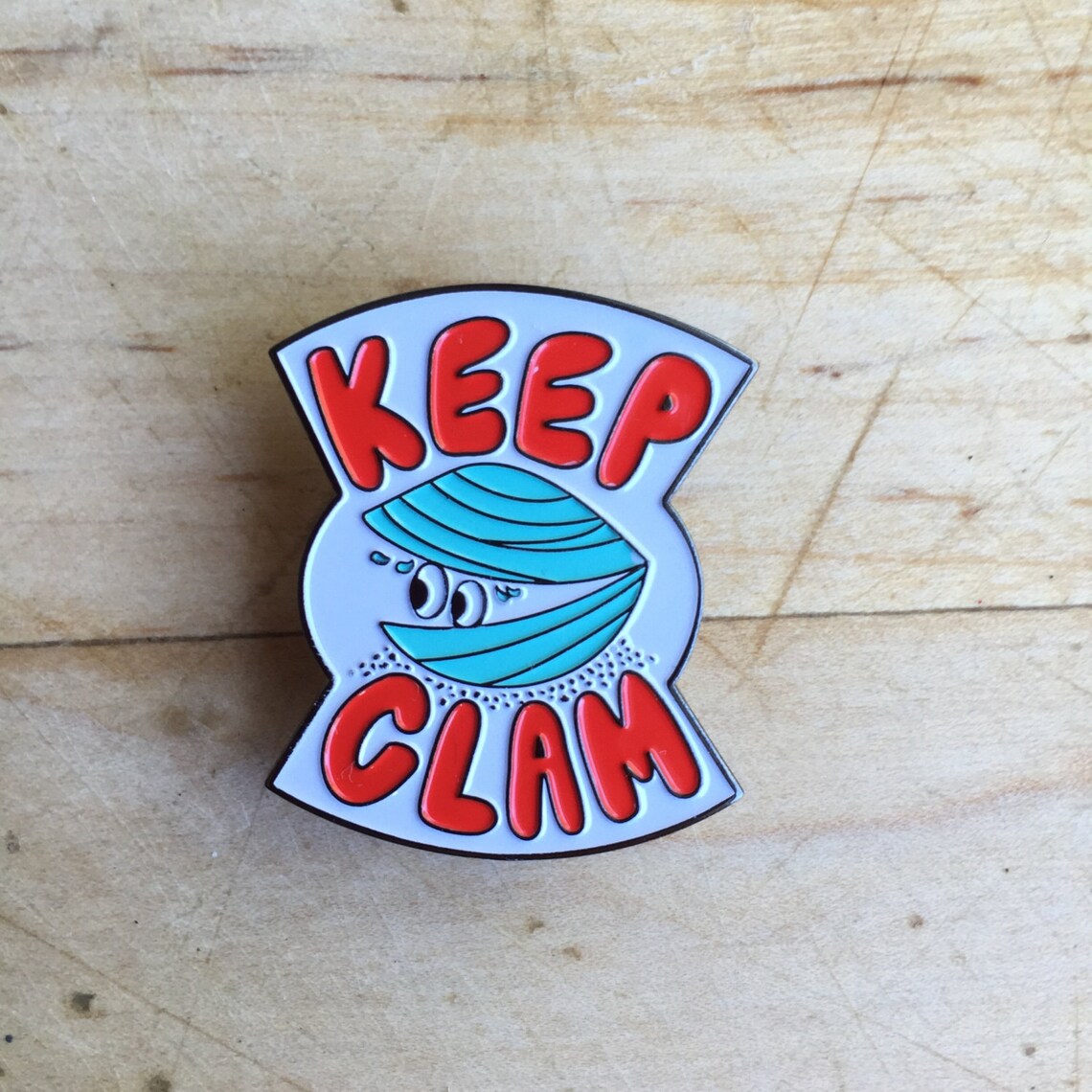 Keep Clam Enamel Pin | Etsy