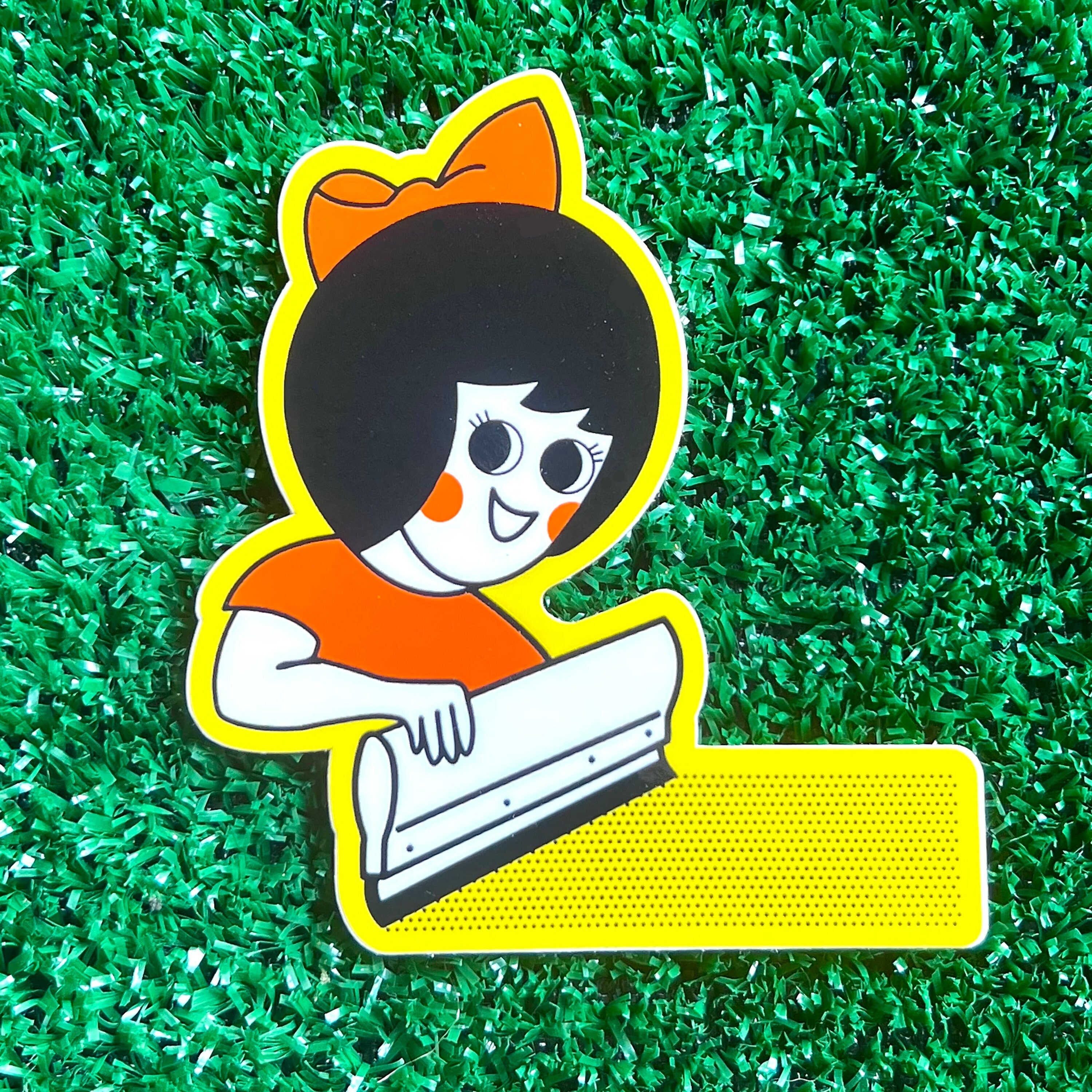 Utz Girl Screen Printing Sticker (BBQ) - Etsy
