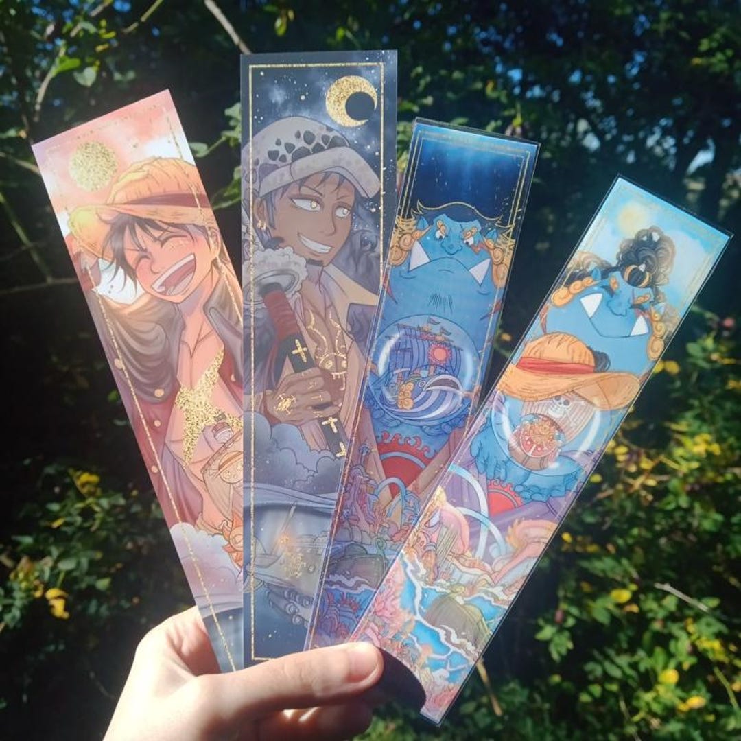 Bookmarks Luffy and Law & Jimbe Past and Present One Piece - Etsy
