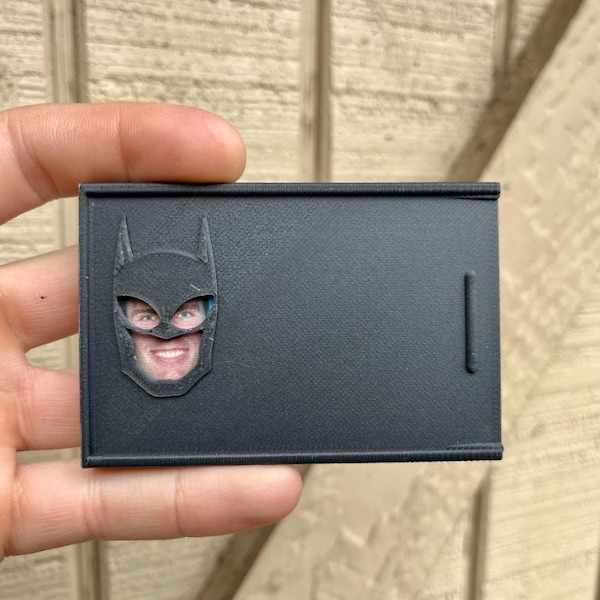 Bat Man Id Wallet - Etsy
