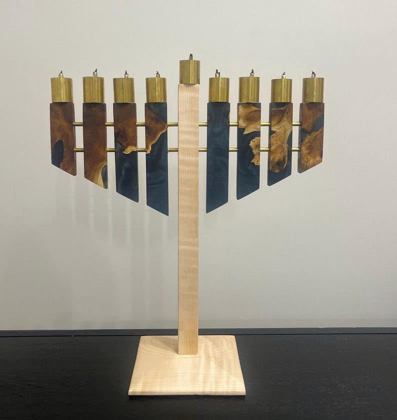 Epoxy Menorah - Etsy