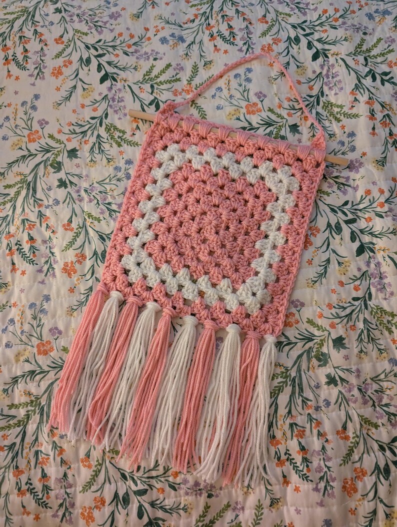 Handcrafted Granny Square Wall Hanging Crochet Tapestry - Etsy