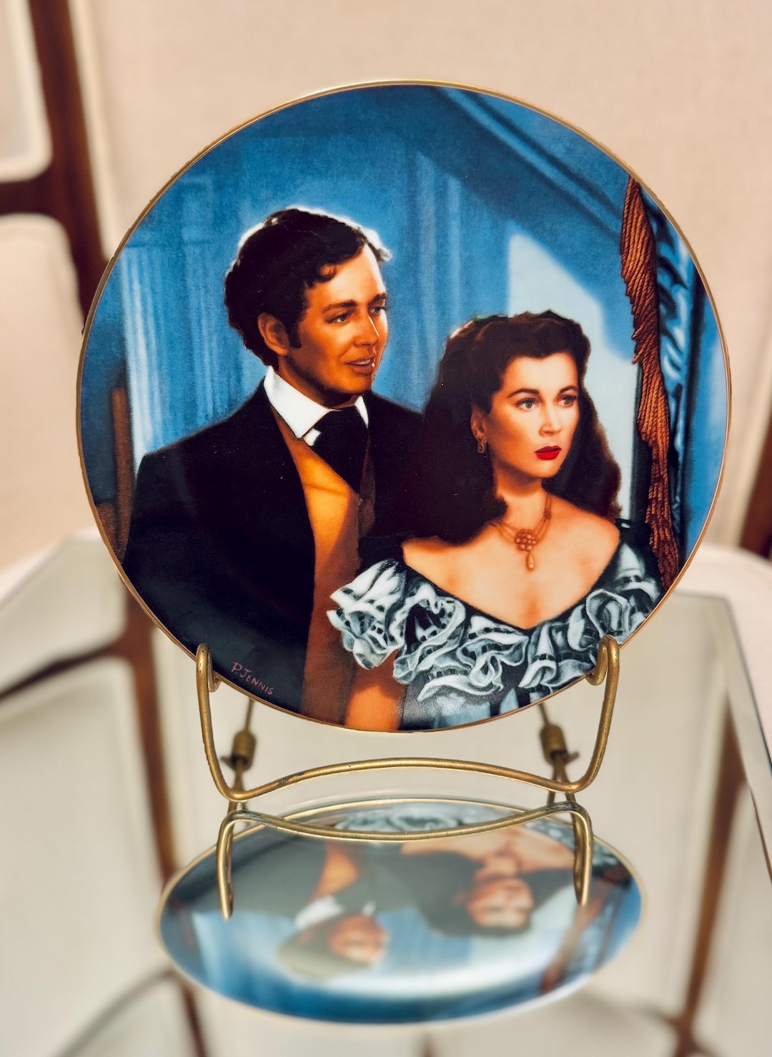 Vintage 1992 Gone With the Wind “the Smitten Suitor” Decorative Plate ...