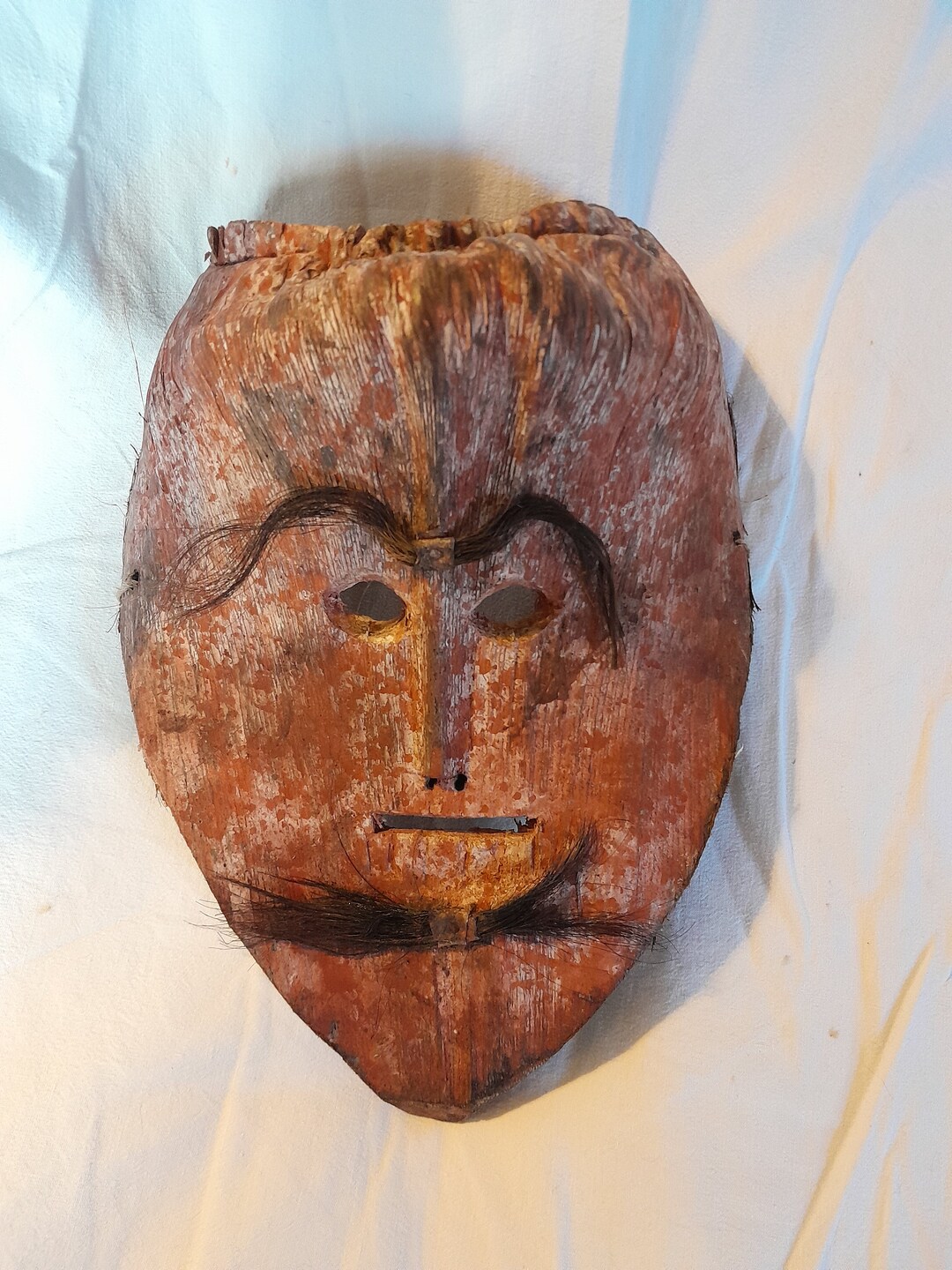 Beautiful and Old Nepalese Mask Made From a Old Bark Nepal End of 19 ...