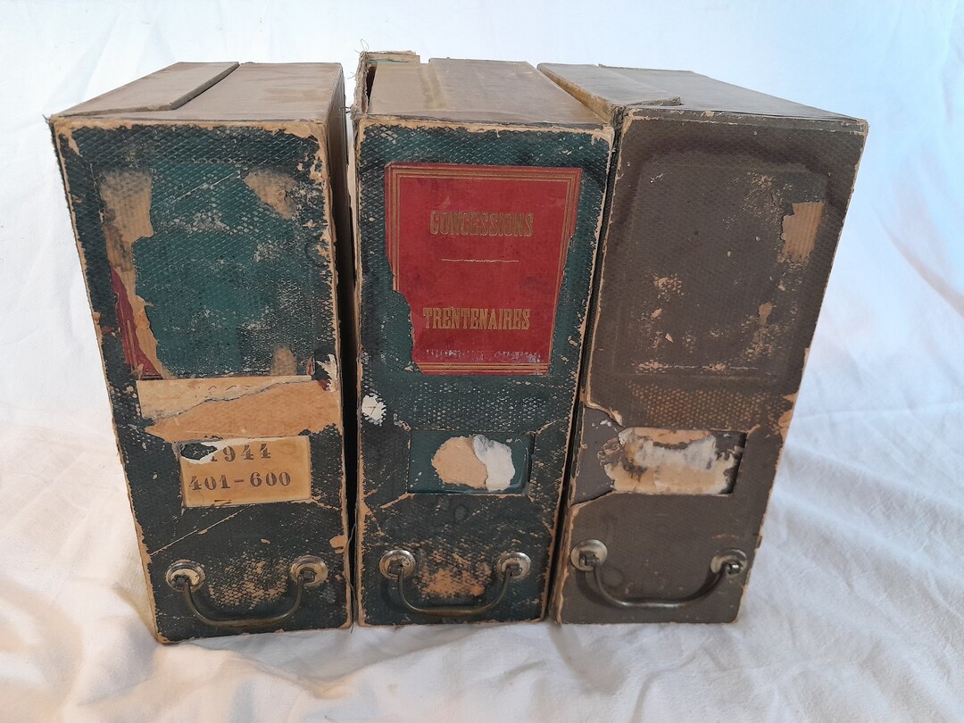A Set of 3 Old Book Box France End of 19 Century/ Early 20 Century - Etsy