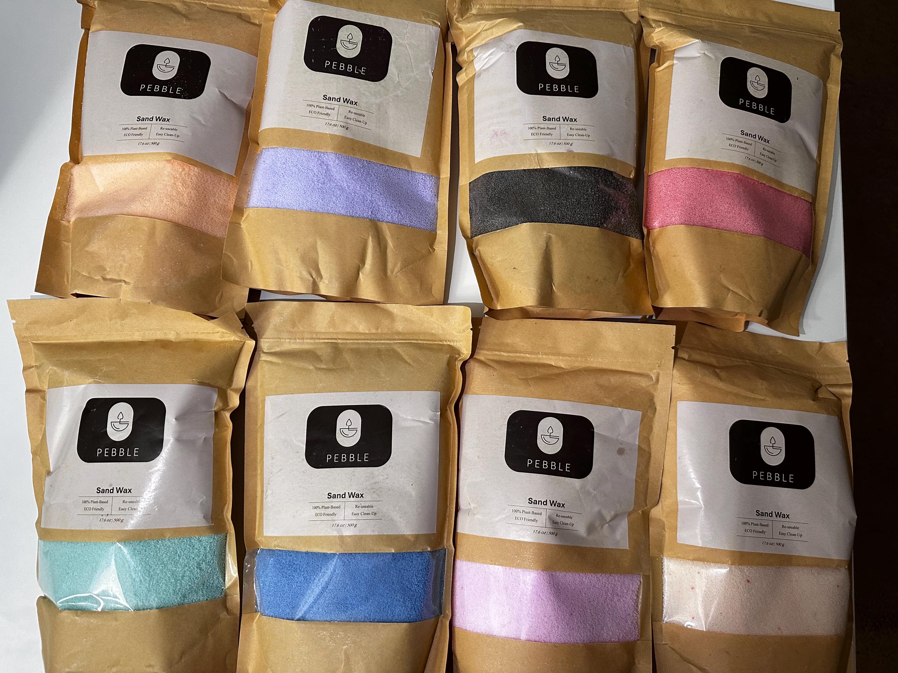 Scented Colored All-nature Palm Sand Wax 500g (including 10 FREE Wicks ...