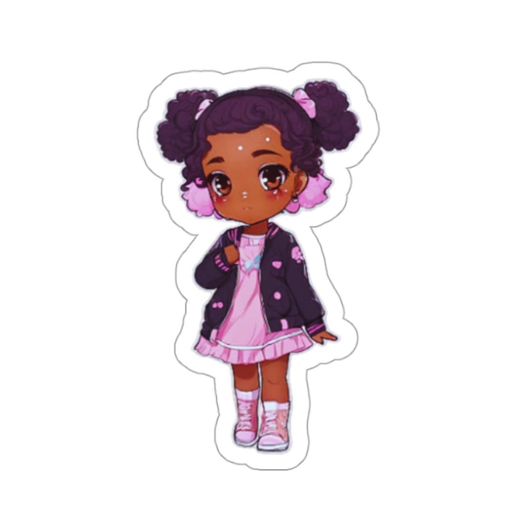 Akina Spring Flower POC Girl Anime Sticker - Etsy