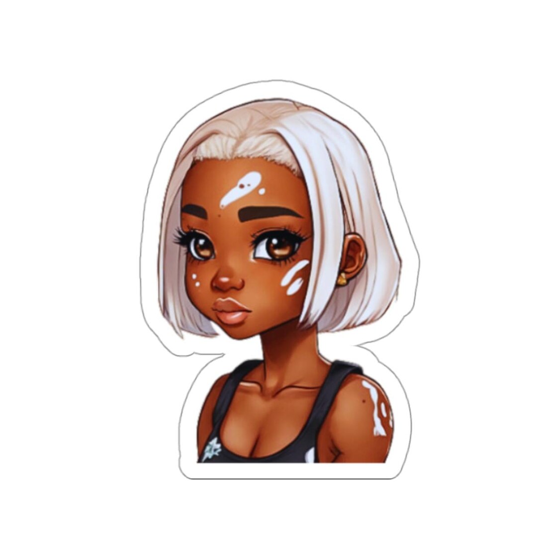 Sanyu Happiness POC Anime Girl Sticker - Etsy