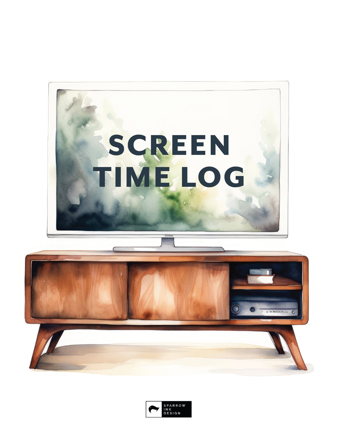 Screen Time Log Book – Kids Learn to Budget Their Own Time! - Etsy